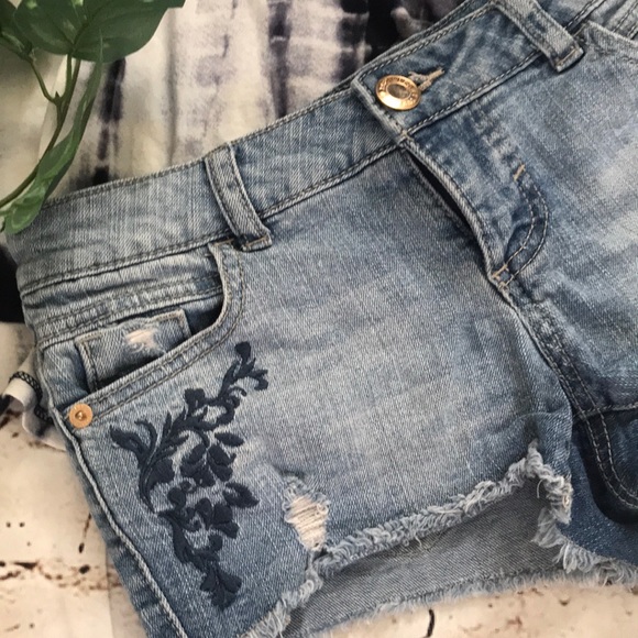 Mossimo Supply Co. | Shorts | Mossimo Embroidered Jean Shorts | Poshmark
